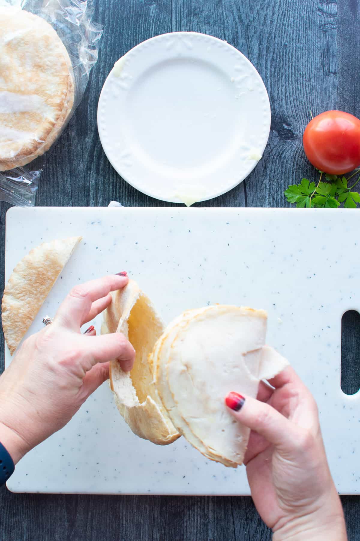 Turkey Sandwich with Cranberry and Cheese - A Sprinkle and A Splash