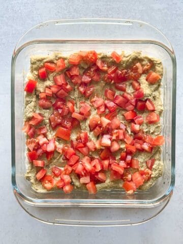 Greek 7 Layer Dip with Hummus - A Sprinkle and A Splash