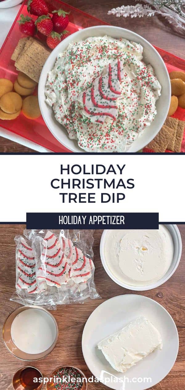 Little Debbie Christmas Tree Cake Dip - A Sprinkle and A Splash