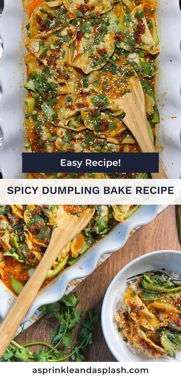 One Pan Trader Joe's Dumpling Bake Recipe - A Sprinkle and A Splash